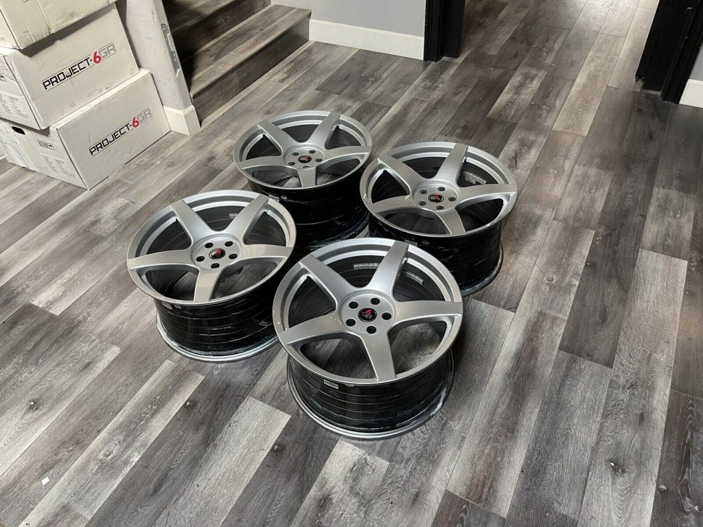 SPUN FORGED – PROJECT 6GR 5-FIVE HYPER SILVER 20″ GT500 - Project 6GR