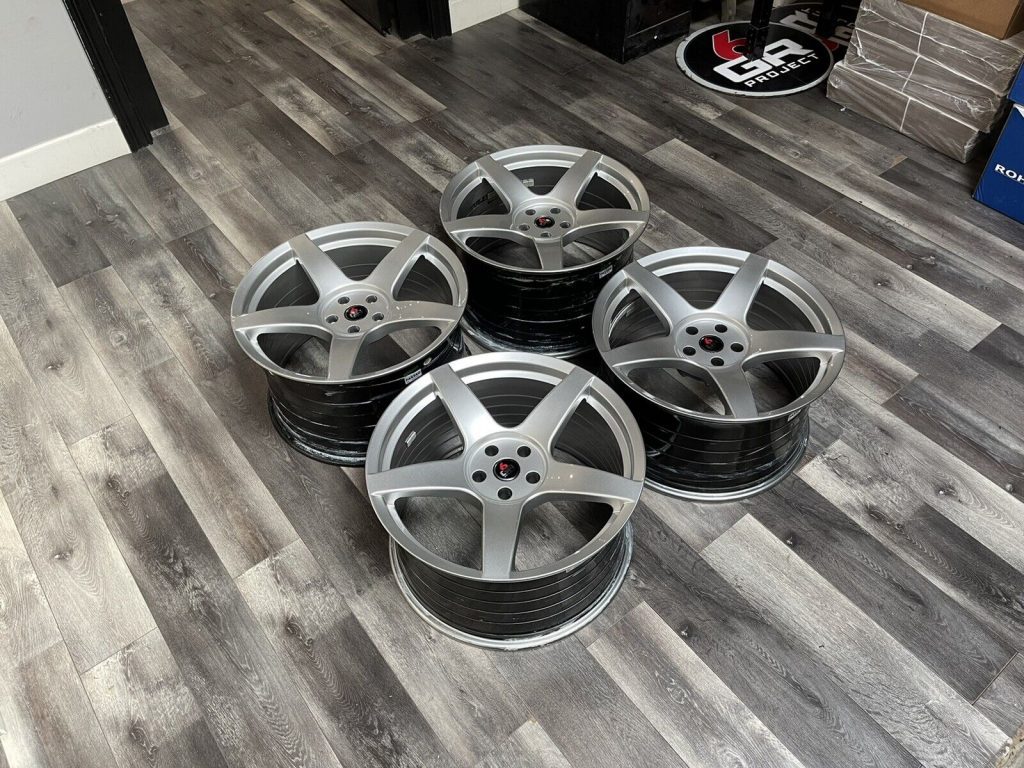 SPUN FORGED – PROJECT 6GR 5-FIVE HYPER SILVER 20″ GT500 - Project 6GR