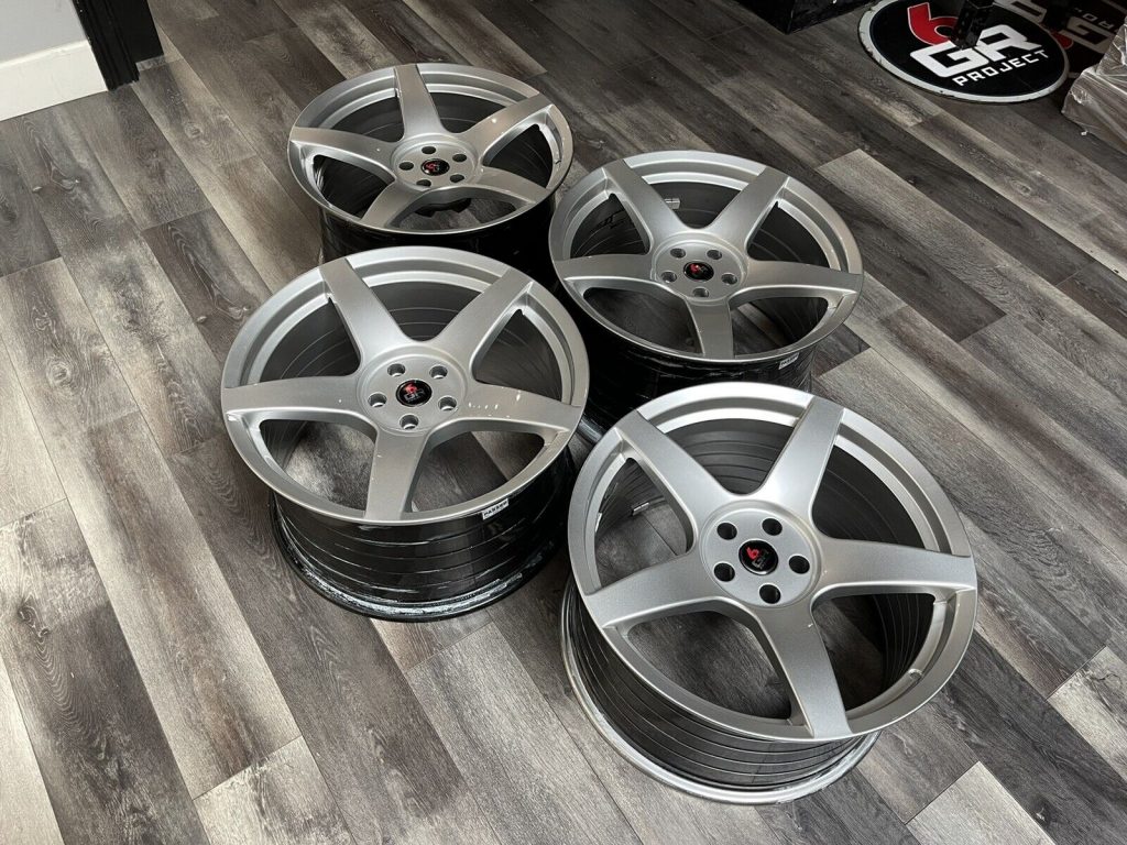 SPUN FORGED – PROJECT 6GR 5-FIVE HYPER SILVER 20″ GT500 - Project 6GR