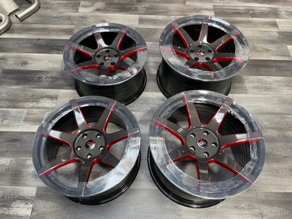 SPUN FORGED – PROJECT 6GR 7-SEVEN CARBON FIBER DIP / RED WINDOWS 20 ...