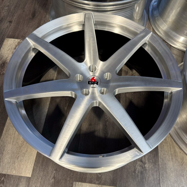 22" PROJECT 6GR 7-SEVEN FULLY FORGED BRUSHED ALUMINUM BMW 7-SERIES ...