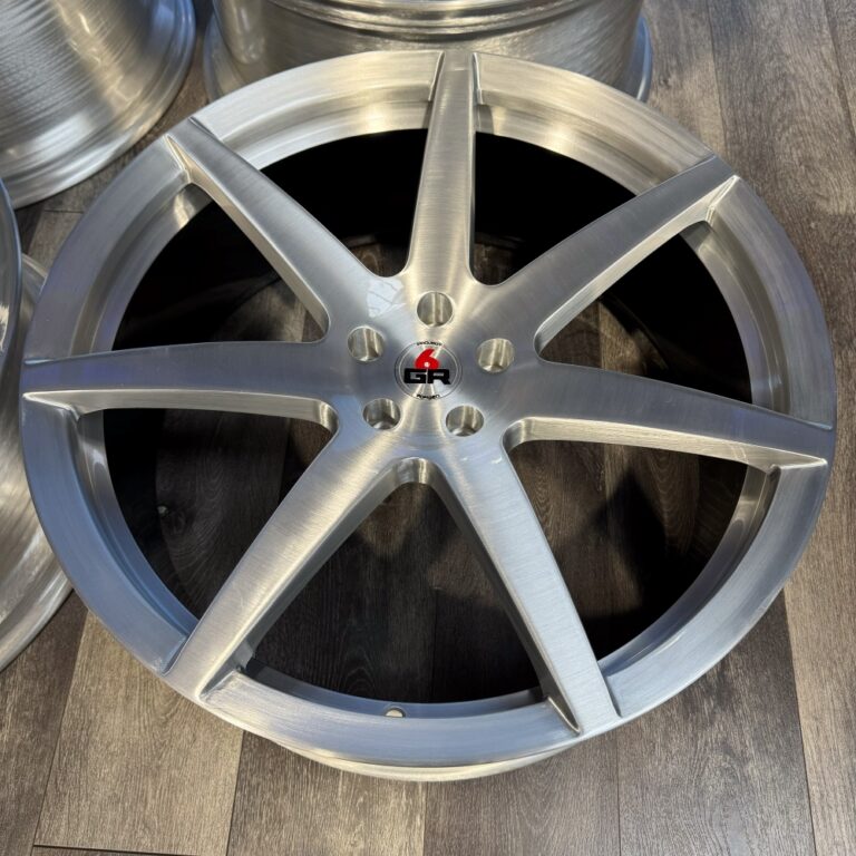 22" PROJECT 6GR 7-SEVEN FULLY FORGED BRUSHED ALUMINUM BMW 7-SERIES ...